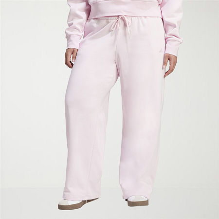 Click here for adidas Womens Plus Straight Mid Rise Fleece Sweatp... prices