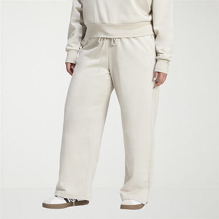 Click here for adidas Womens Plus Straight Mid Rise Fleece Sweatp... prices