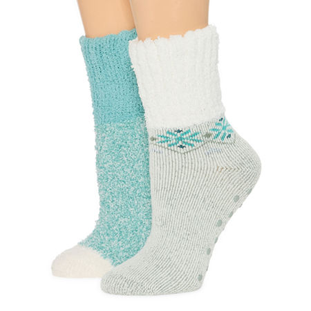Click here for Cozy Crew Womens Multi-Pack 2 Pair Slipper Socks... prices