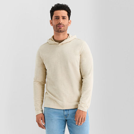 Click here for mutual weave Mens Long Sleeve Hoodie  Small  White prices