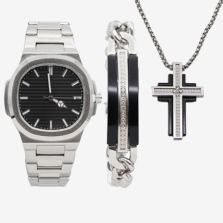 Click here for Geneva Mens Gray 3-pc. Watch Boxed Set Mac7142jc... prices