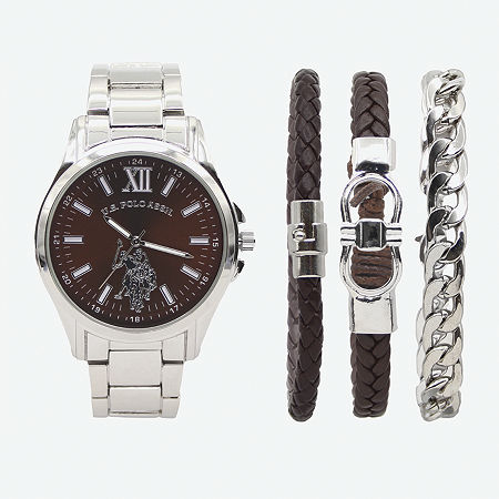 Click here for U.S. Polo Assn. Mens Silver Tone Strap Watch Usc20... prices