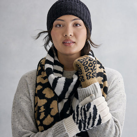 Click here for Mixit Knit Oblong Scarf  One Size  Beige prices