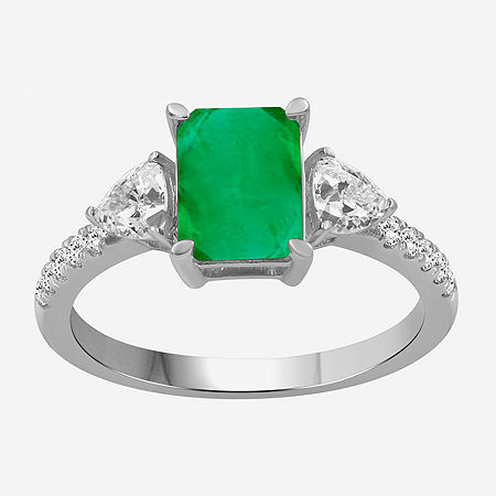 Click here for Womens 2 3/4 CT. T.W. Genuine Green Emerald 10K Wh... prices