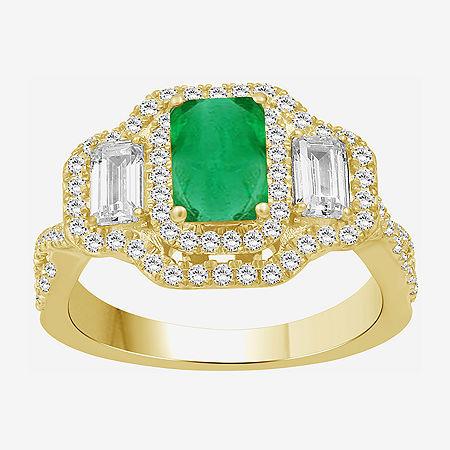 Click here for Womens 5 5/8 Ct. T.W. Genuine Green Emerald 10K Go... prices