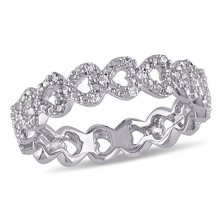Click here for Womens Diamond Accent Natural White Diamond Sterli... prices