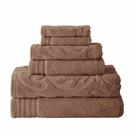 Click here for Modern Threads 6-Pc. Jacquard/Solid Medallion Swir... prices