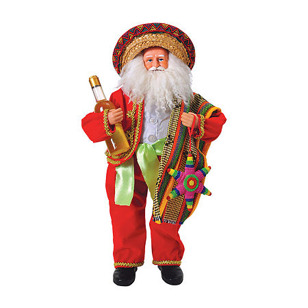 Click here for 18 Fiesta Christmas Santa Figurine  One Size  Red prices