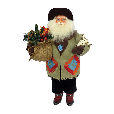 Click here for 18 Southwestern  Christmas Santa Figurine  One Siz... prices