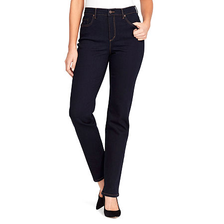 Gloria Vanderbilt Petite Amanda High Rise Straight-Leg Jeans  Petite & Petite Short - Rinse
