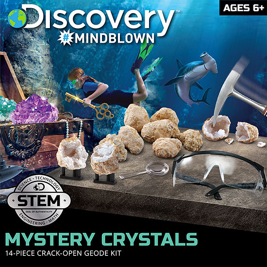 Discovery™ #Mindblown Geode Crystal Excavation Kit 1012250, Color ... Discovery™ #Mindblown Geode Crystal Excavation Kit 1012250, Color ...