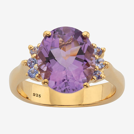 Click here for Womens Genuine Purple Amethyst 14K Gold Over Silve... prices