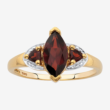 Click here for Womens Genuine Red Garnet 14K Gold Over Silver Coc... prices