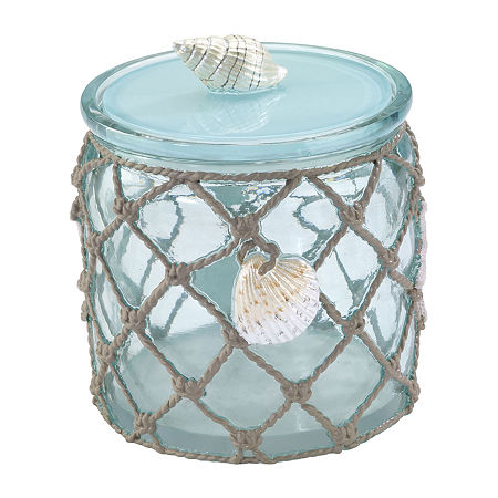 Avanti Seaglass Seashell and Netting Resin Covered Jar - Multi