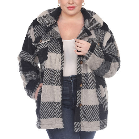 Click here for White Mark Womens Plus Lightweight Shirt Jacket  3... prices