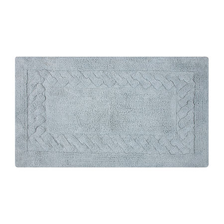 Click here for Knightsbridge Chain Bath Rug  One Size  Blue prices