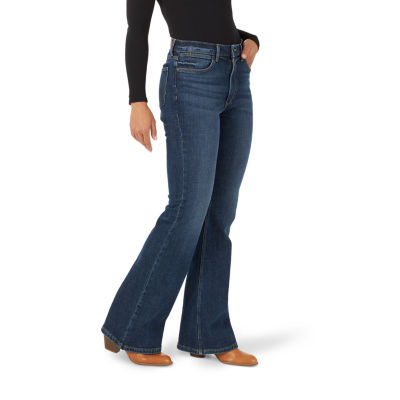 Wrangler® Womens Stretch High Rise Flare Jean, Color: Brockton - JCPenney