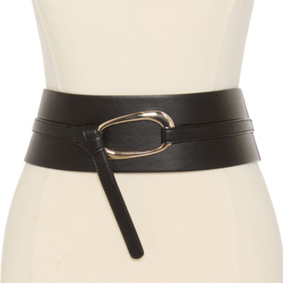 Worthington Oval Buckle Wide Womens Belt, Color: Black - JCPenney