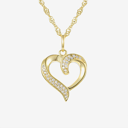 Click here for Girls 1/4 CT. Lab Created White Cubic Zirconia 14K... prices