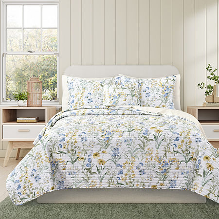 Click here for J by J Queen Bold Tallulah 3-Pc. Quilt Set  King/C... prices