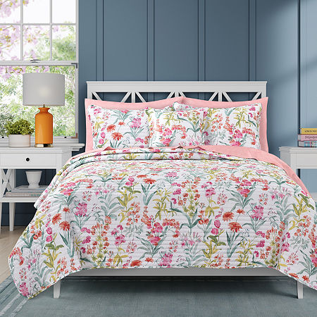 Click here for J by J Queen Bold Tallulah 3-Pc. Quilt Set  King/C... prices