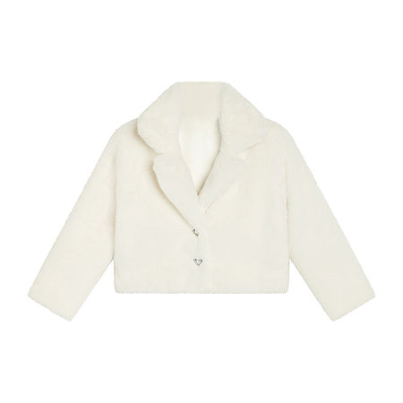 Click here for Knit Works Toddler Girls Faux Fur Midweight Coat... prices