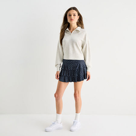 Click here for Arizona Womens Juniors Mid Rise Mini Pleated Skirt... prices