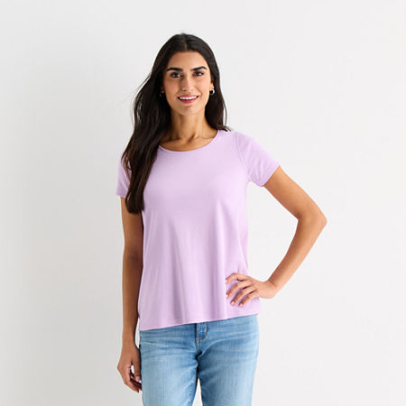 Click here for St. Johns Bay Womens Easy-on + Easy-off Crew Neck... prices