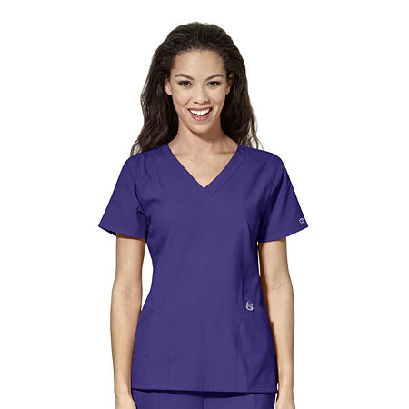 Click here for Wink Plus Size W123 Stylized V-Neck Scrub Top - Gr... prices