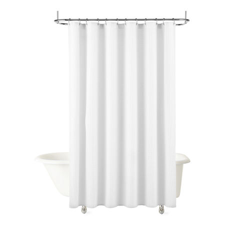 Click here for Fieldcrest White Waffle Shower Curtain  One Size... prices