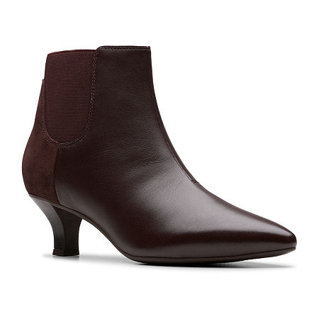 Clarks Womens Collection Kepley Erin Boots - Dark Brown Leather
