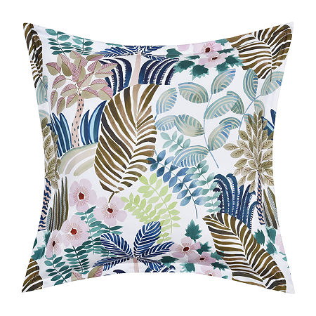 Click here for J by J Queen Bold Rainforest Sham  European - Teal prices