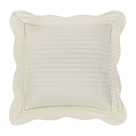 Piper & Wright Amherst Quilted Decorative Pillow  20 x 20 - Cream