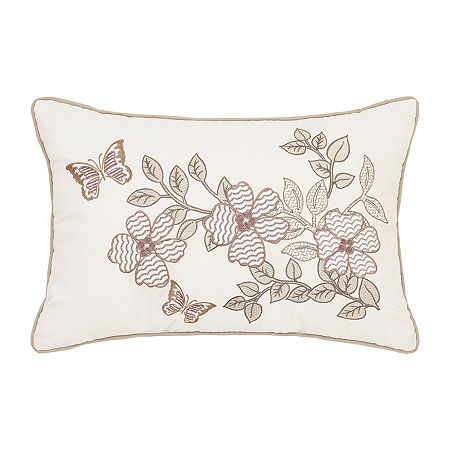 Royal Court Rosewood Boudoir Decorative Pillow  13 x 21 - Blush