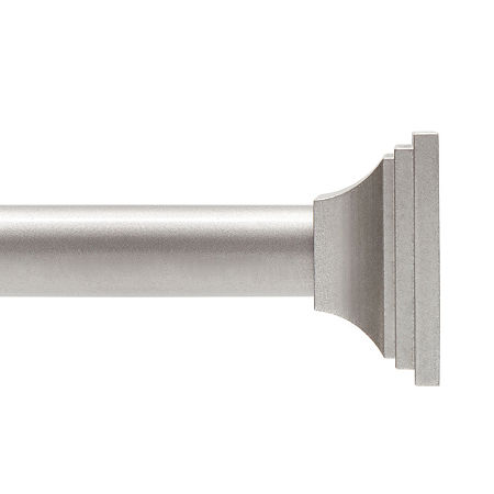 Kenney Twist Fit No Tools Decorative Shower Curtain Rod  42-72 - Polished Pewter