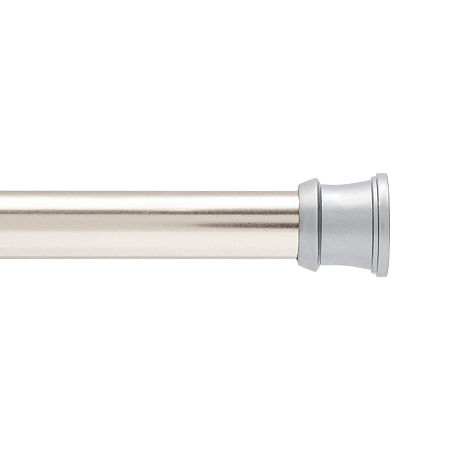 Kenney Twist Fit No Tools Shower Curtain Rod  42-72 - Brushed Nickel