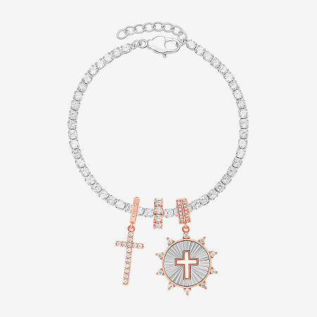Click here for Sparkle Allure Charm Womens White Cubic Zirconia P... prices