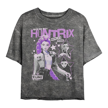 Click here for Kpop Demon Hunters Huntrix Cropped Tee Womens Juni... prices