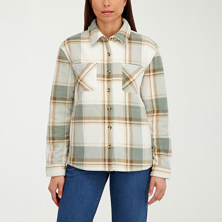 Click here for Hfx Womens Faux Fur Lightweight Shirt Jacket  X-la... prices