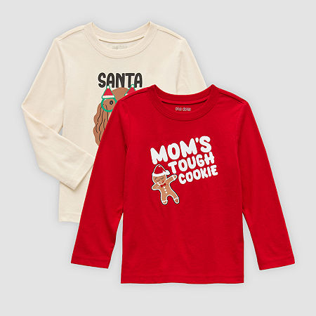 Click here for Okie Dokie Toddler & Little Boys Crew Neck Long Sl... prices