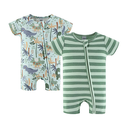 Click here for The Peanutshell Baby Boys Rompers - 2 Pack  Green... prices