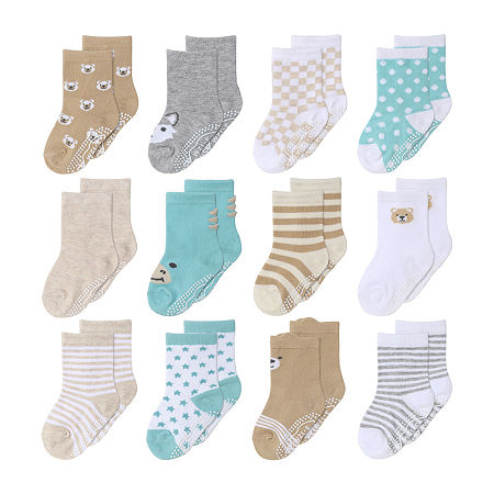 Click here for The Peanutshell Baby Unisex 12 Pair Crew Socks  0-... prices