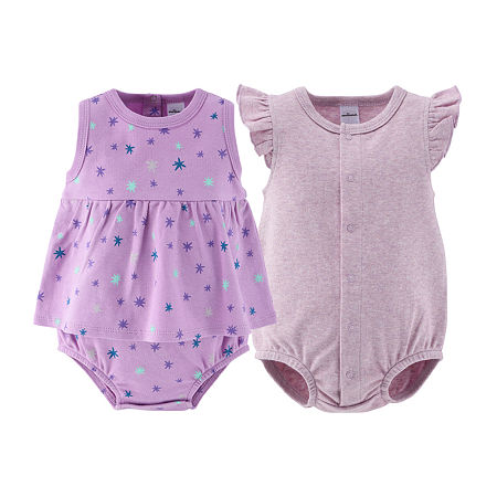 Click here for The Peanutshell Baby Girls Sleeveless Star 2-pc. R... prices