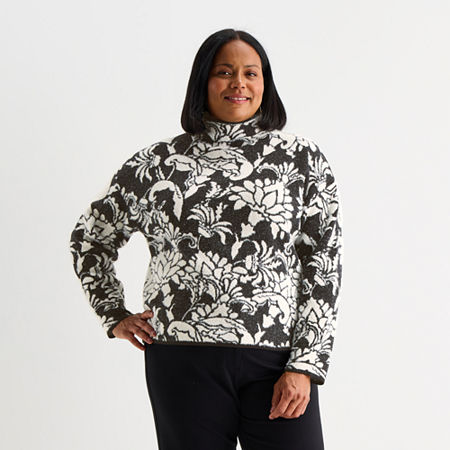 Click here for Liz Claiborne Plus Womens Funnel Neck Long Sleeve... prices