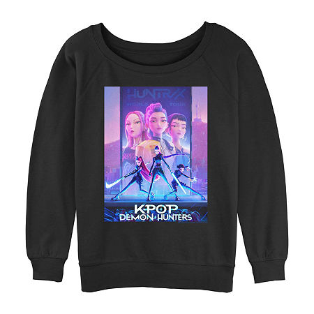 Click here for Kpop Demon Hunters Crew Womens Juniors Crew Neck L... prices