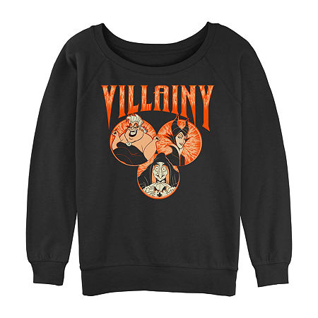 Click here for Disney Villians Villiany Womens Juniors Crew Neck... prices