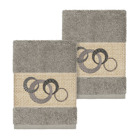 Click here for Linum Home Annabelle 2-Pc. Embellished Washcloth S... prices