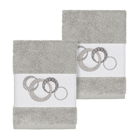 Click here for Linum Home Annabelle 2-Pc. Embellished Washcloth S... prices