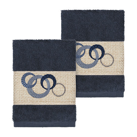 Click here for Linum Home Annabelle 2-Pc. Embellished Washcloth S... prices