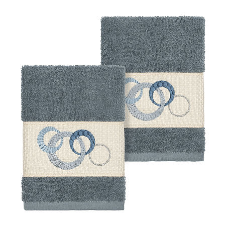 Click here for Linum Home Annabelle 2-Pc. Embellished Washcloth S... prices